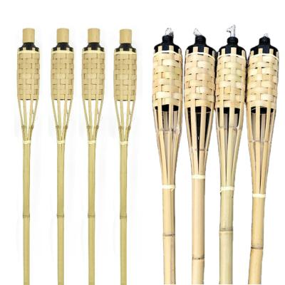 China Natural Bamboo Torch for Outdoor Camping, Garden Party Decor, Handmade Eco-Friendly Fire Torch for sale