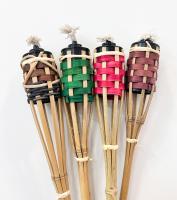 China Natural Bamboo Torch for Outdoor Camping, Garden Party Decor, Handmade Eco-Friendly Fire Torch for sale