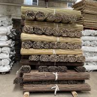 China Eco Friendly Decorative Raw Bamboo Poles Dia.0.8cm x 100cm Length for sale