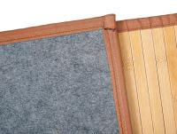 China Handcrafted Bamboo Floor Mat with Durable Polyester Mix and Flat Woven Design for Living Room and Entryway for sale