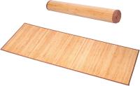 China Handcrafted Bamboo Floor Mat with Durable Polyester Mix and Flat Woven Design for Living Room and Entryway for sale