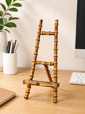 China Natural Bamboo Desktop Stand with 3-in-1 Function for Hands-Free Viewing of Phone Tablet and Book for sale