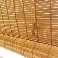 China Natural Bamboo Roll Up Blinds Custom Sizes for Window Shades Outdoor Patio Sunscreen Curtains for sale