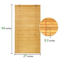 China Natural Bamboo Roll Up Blinds Custom Sizes for Window Shades Outdoor Patio Sunscreen Curtains for sale
