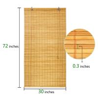 China Natural Bamboo Roll Up Blinds Custom Sizes for Window Shades Outdoor Patio Sunscreen Curtains for sale