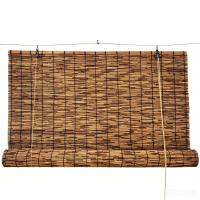 China Natural Reed Roll-up Blind with 70% Light Blockage Easy to Install and Longer Lifespan for Porch Decoration for sale