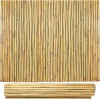 China Bamboo Fencing Roll 6 ft High x 8 ft Long Natural Bamboo Privacy Fence Divider Decorative Fence for Patio Balcony Garden Border Pool for sale