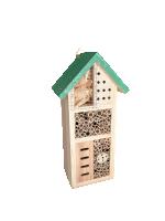 China Outdoor Hanging Bee Hotel Insect House, Natural Bamboo Tube Bee Nest Pollinator Habitat for Garden for sale