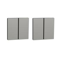 China C2E616101_GY_C1 Schneide Cuadro H KNX Push Button 2 Key Grey Thermoplastic for sale