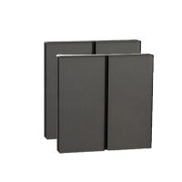 China C2E616103_MB_C1 Schneide Cuadro H KNX 2 Button Smart Switch Matt Black SpaceLogic Series for sale