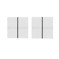 China Elegant White Cuadro H KNX 2 Key Control Panel C2E616201_WE_C1 Schneide SpaceLogic Series for sale