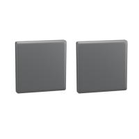China NP16161_01BK_E1 Schneide Unica KNX Minimalist 2 Key Push Button Matte Black for sale