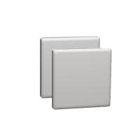 China NP16161_01MS Unica KNX Push Button Panel Schneide Metallic Silver Hidden Mount 2 Key for sale