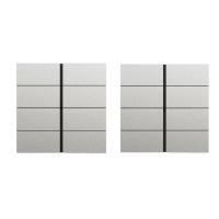 China Schneide Electric Stainless Steel 8 Gang KNX Control Panel ETS6 Compatible Smart Switch for sale