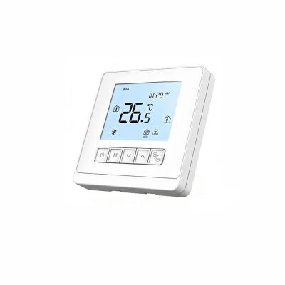 China TC903-3A4DLMSA SpaceLogic Fan Coil Thermostat Modbus LCD 5-Button 240V White for sale
