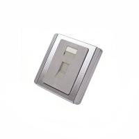 China E2031SRJKI Single-Port Square Module Panel with Frame Label  Dust Cover for sale