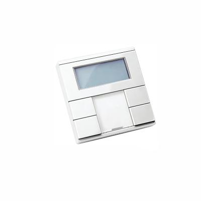 China MTN6212-0319 KNX 2-Gang Plus Push-button with Room Temp Control Polar White Glossy 4 Buttons for sale
