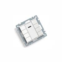China MTN617519 KNX 4-Gang Plus Push-button with IR Receiver System M Polar White Glossy 8 Buttons for sale