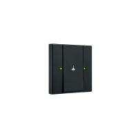 China 6125/02-81-500 KNX 2-Gang Surface Mount Control Box Anthracite Finish Platform 63 for sale