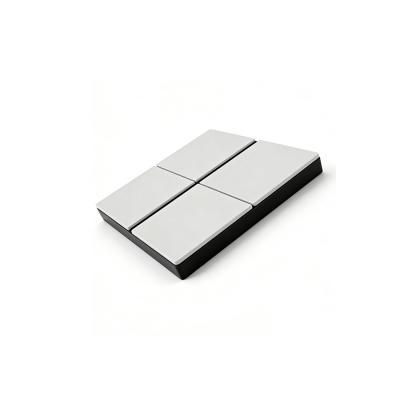 China C2E616201_WE_C1 Cuadro H Series KNX 4-Gang Push Button Smart Panel Multiple Color Options for sale