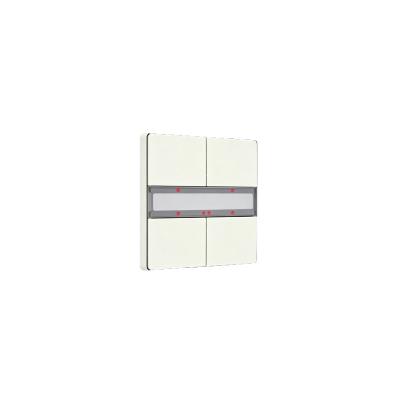 China 5WG1286-2DB42 KNX Pushbutton Double No Status LED Platinum Metallic DELTA Style UP 286/42 for sale