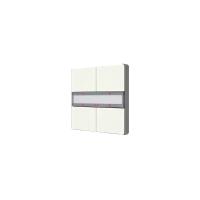 China 5WG1287-2DB13 KNX Pushbutton Quadruple With Status LED Titanium White DELTA Style UP 287/13 for sale