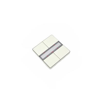 China 5WG1287-2DB42 KNX Pushbutton Quadruple No Status LED Platinum Metallic DELTA Style UP 287/42 for sale