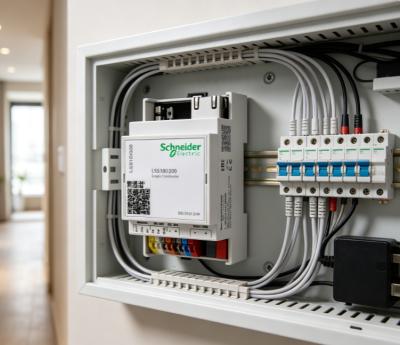 China LSS100200 Schneider spaceLYnk KNX Modbus BACnet Gateway Supplier for sale