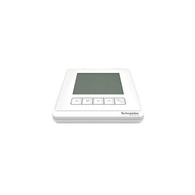 China TC903-3A4LA Schneider Fan Coil Thermostat 4-Pipe Standalone White LCD Professional 3-Speed Fan Control for sale