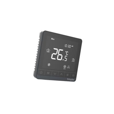 China TC907-3A4LDPSAB Schneider Touchscreen Thermostat 4-Pipe Modbus Black Professional Integrated HVAC Control for sale