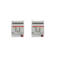 China JRAS/2.230.2.1 ABB Blind/Shutter Actuator 2-Fold 230V AC Manual Override KNX Facade Shading Control for sale