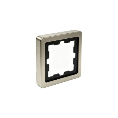 China MTN4010-6550 Schneider D-Life Switch Plate Frame Nickel Metal Finish for sale