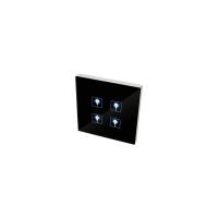 China HG-CK4M3 4-Key Smart Touch Panel Gray 86-Type Guest Room Lighting Bus Control Panel Building Automation for sale