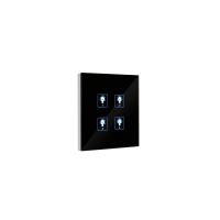 China HG-CK4M3 4-Key Smart Touch Panel Gray 86-Type Guest Room Lighting Bus Control Panel Building Automation for sale