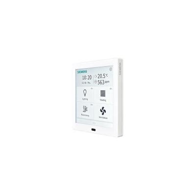 China 5WG1204-2SB12 TC4 4-Inch KNX Touch Panel White Color Display Lighting Curtain Scene Temperature VRF AC Control for sale