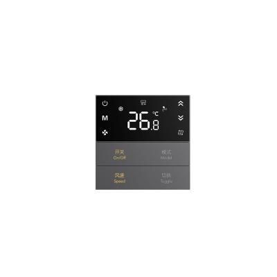 China MT22001 ODM KNX Thermostat 4 Backlit Scene Keys AC/Heating/Fresh Air Fan Coil PM2.5 AQI 86 Box for sale
