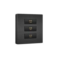 China MT-A-KP03 A-Series 3-Key ODM Smart Panel KNX Lighting Curtain Projector Long Short Press No Aux Power for sale
