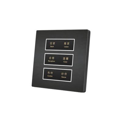 China MT-D1-KP06 D1 Series 6-Key ODM Smart Panel KNX Lighting Curtain Projector Long Short Press Scene LED for sale