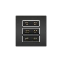 China MT-D1-KP06 D1 Series 6-Key ODM Smart Panel KNX Lighting Curtain Projector Long Short Press Scene LED for sale