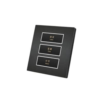 China MT-D2-KP03 D2-Series 3 Key ODM Smart Panel KNX Relay Switch Curtain Projector Long Short Press Scene LED for sale