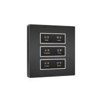 China MT-D2-KP06 D2-Series 6 Key ODM Smart Panel KNX Relay Switch Curtain Projector Long Short Press Scene LED for sale