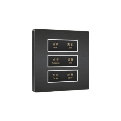 China MT-D2-KP06 D2-Series 6 Key ODM Smart Panel KNX Relay Switch Curtain Projector Long Short Press Scene LED for sale