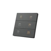 China MT-E1-KP06 E1-Series 6 Key ODM Smart Panel KNX Lighting Curtain Dimming Scene RGB Long Short Press for sale