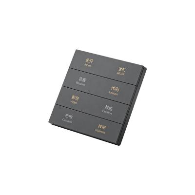 China MT-E1-KP08 E1-Series 8 Key ODM Smart Panel KNX Lighting Curtain Dimming Scene RGB Long Short Press for sale