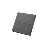 China MT-E2R4-KP04 E2R4-Series 4-Key ODM Smart Panel KNX 4x6A Relay Curtain Dimming Scene Long Short Press for sale