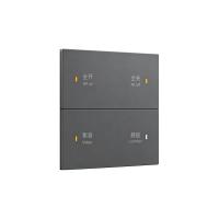 China MT-E2-KP04 E2-Series 4-Key ODM Smart Panel KNX Lighting Curtain Dimming Scenes No Aux Power Dual LED for sale