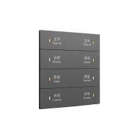 China MT-E2-KP08 E2-Series 8-Key ODM Smart Panel KNX Lighting Curtain Dimming Scenes No Aux Power Dual LED for sale