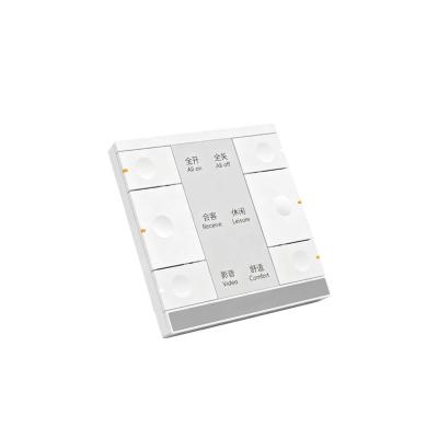 China MT-INK-KP06 INK Series 6-Key ODM Smart Panel KNX E-Ink Display Custom Labels Light Curtain Scene Control for sale