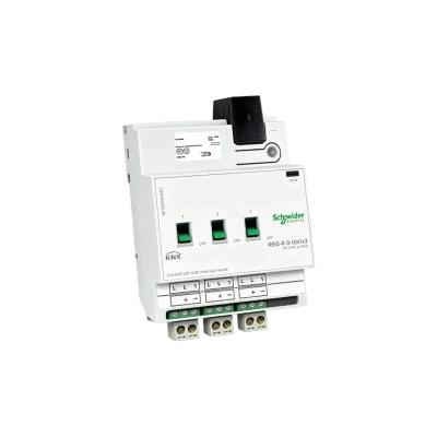 China MTN646991 Schneider KNX 1-10V Control Unit REG-K 3-Channel Manual Override Analog Dimming Relay Module for sale