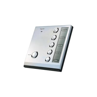 China U106RWMZB_XPW Schneider EZinstall3 FreeLocate 6 Key Wireless Battery Switch Panel Pearl White Zigbee for sale